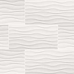 MSI- Dymo Wavy White 12x24 Glossy Ceramic Wall Tile | Quality Floors & More