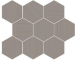 H.F.- Neostile 2.0 Ash Hexagon Mosaic | Quality Floors & More
